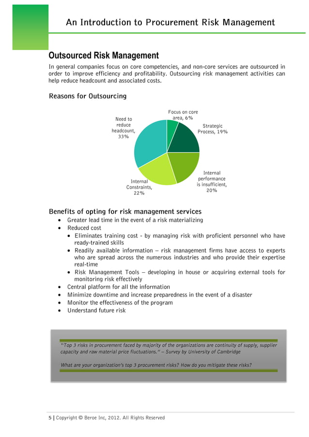 An introduction to procurement risk management | PDF