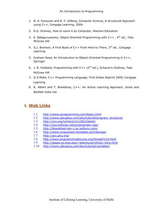 An introduction to programming | PDF