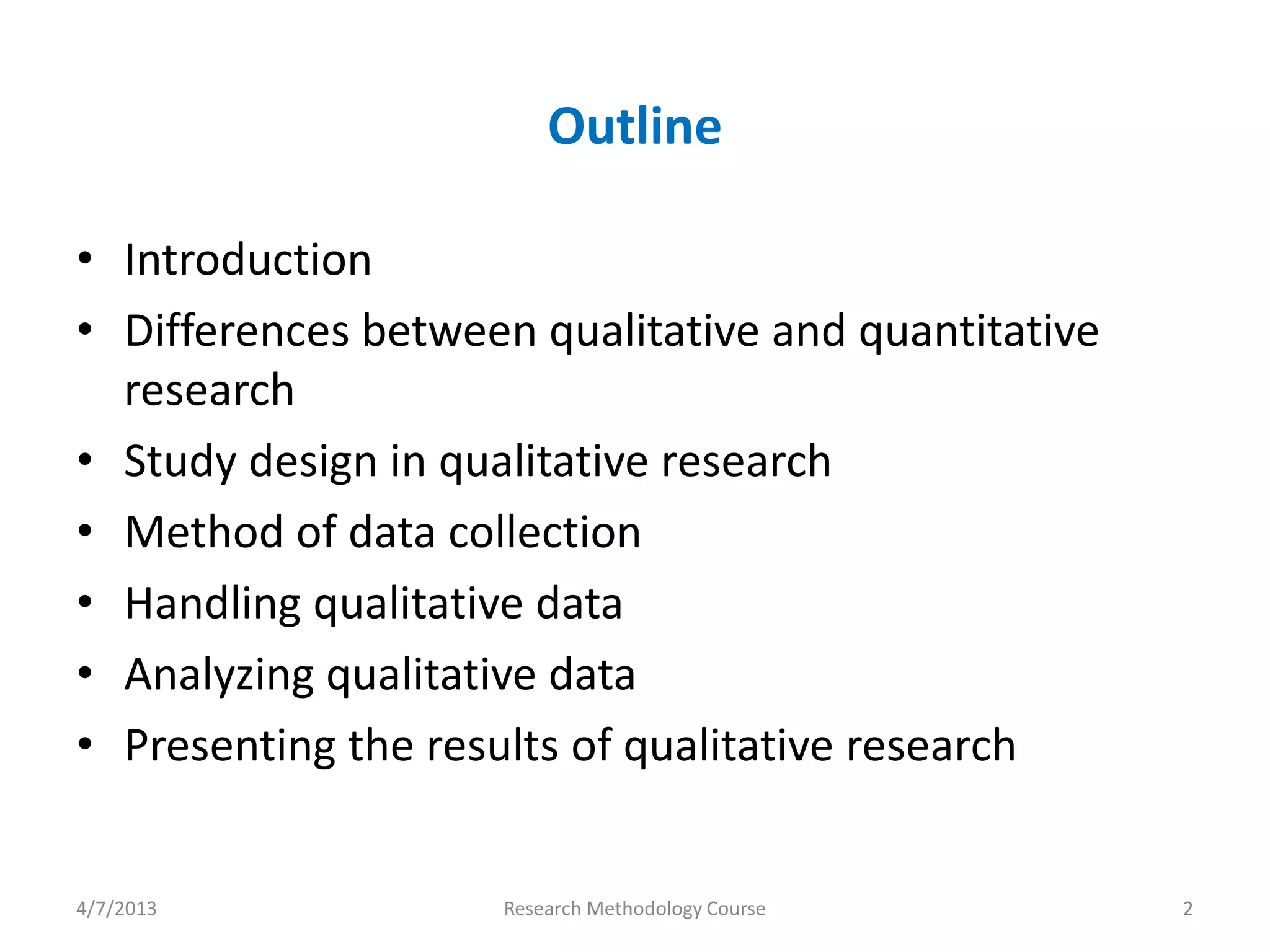An introduction to qualitative research | PPTX