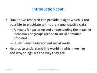 An introduction to qualitative research | PPTX