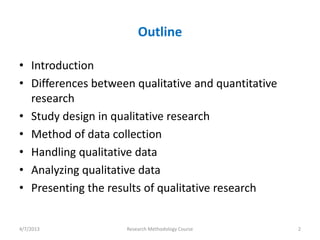 An introduction to qualitative research | PPT