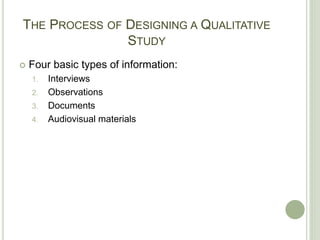 An introduction to qualitative research method | PPT