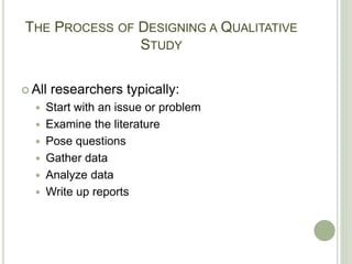 An introduction to qualitative research method | PPT