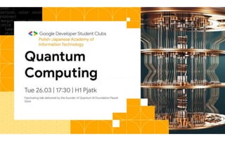 Introduction to Quantum Computing | PPTX