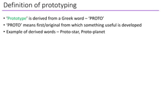 An introduction to rapid prototyping | PPT