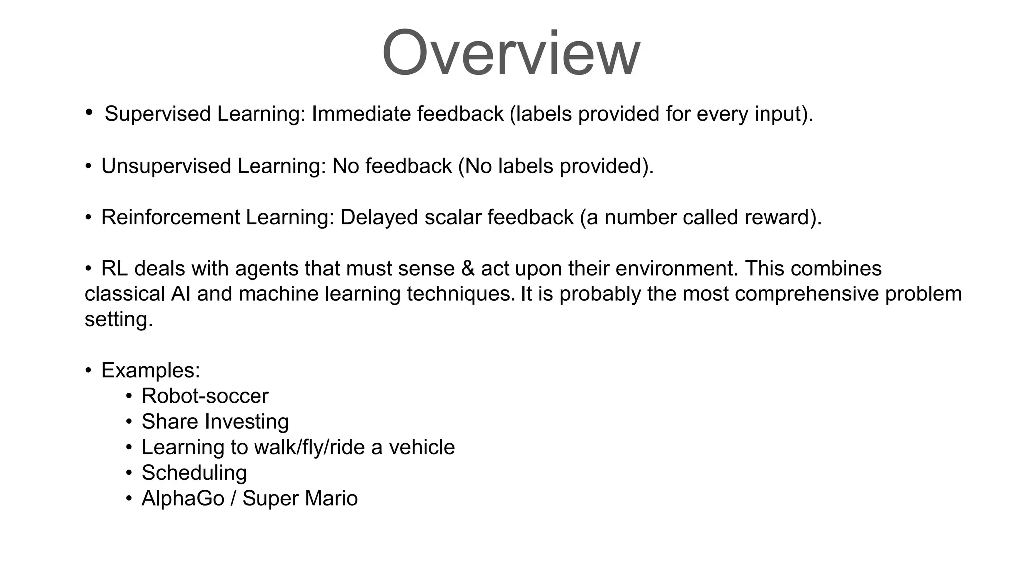 An introduction to reinforcement learning | PPTX | Computing | Technology & Computing