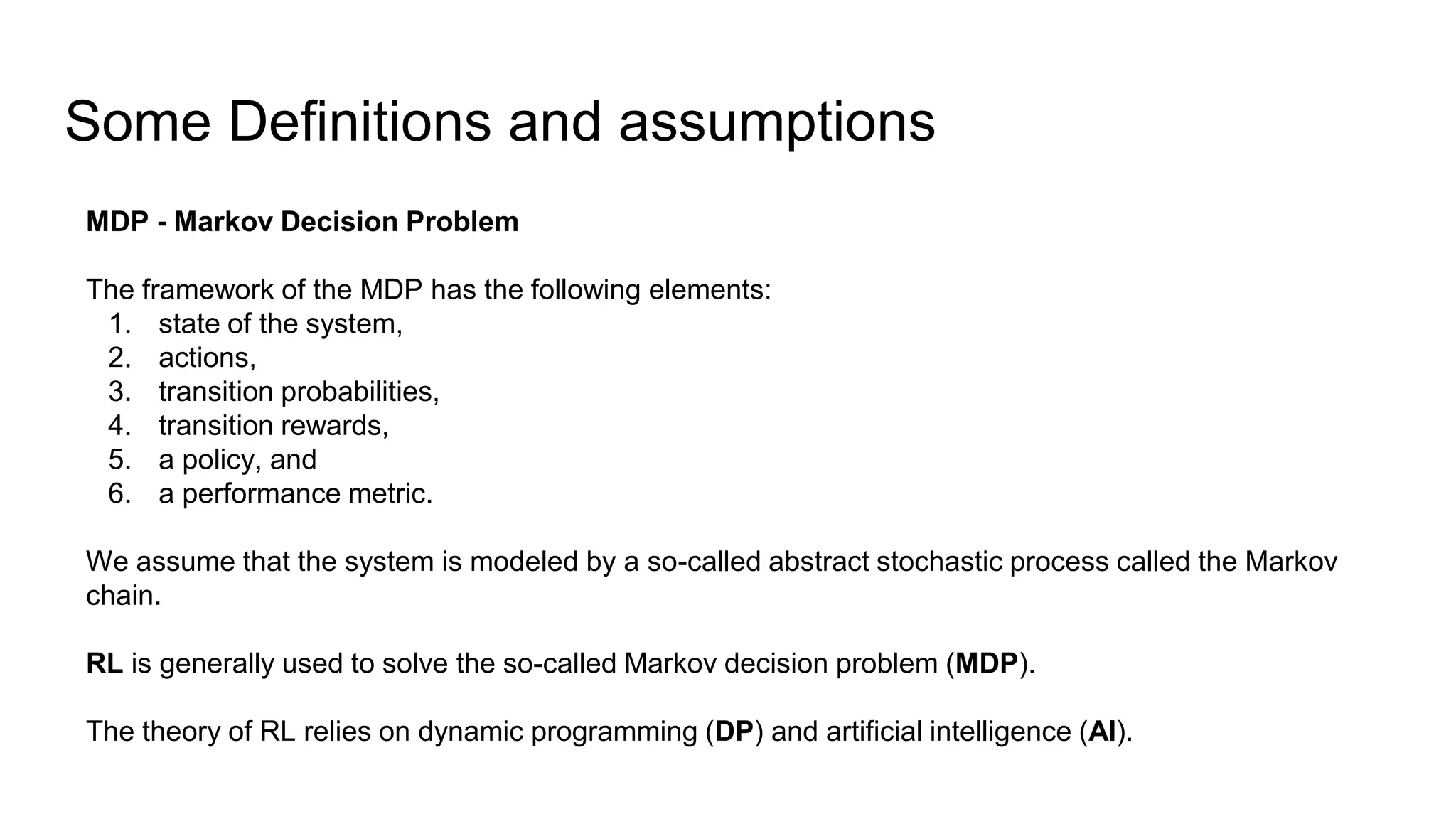 An introduction to reinforcement learning | PPTX | Computing | Technology & Computing