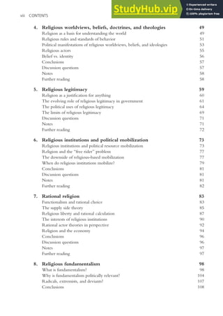 An Introduction To Religion And Politics Second Edition | PDF