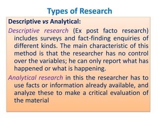 An introduction to research methodoloy | PPTX