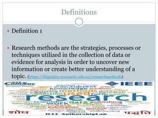 An introduction to research methods | PPT