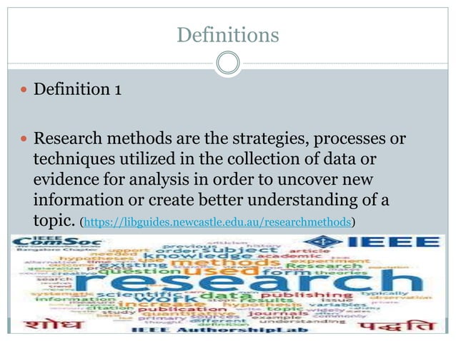 An introduction to research methods | PPT