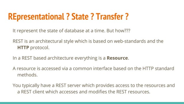 An Introduction To REST API | PPTX