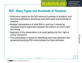 An Introduction To Return On Investment For Information Systems | PDF