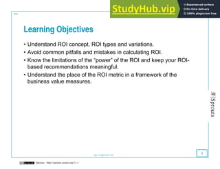 An Introduction To Return On Investment For Information Systems | PDF