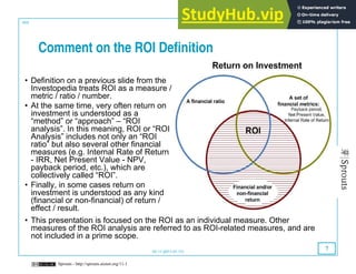 An Introduction To Return On Investment For Information Systems | PDF