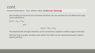 An introduction to robotics classification, kinematics and hardware | PPTX | Physics | Science