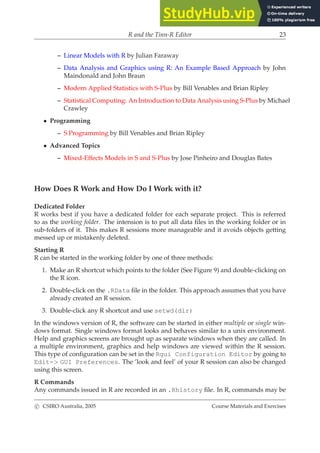 An Introduction To R Software For Statistical Modelling Computing ...