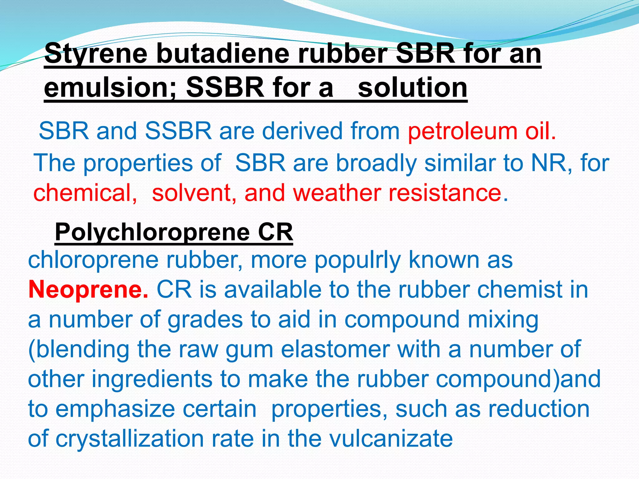 An introduction to rubber technology | PPTX