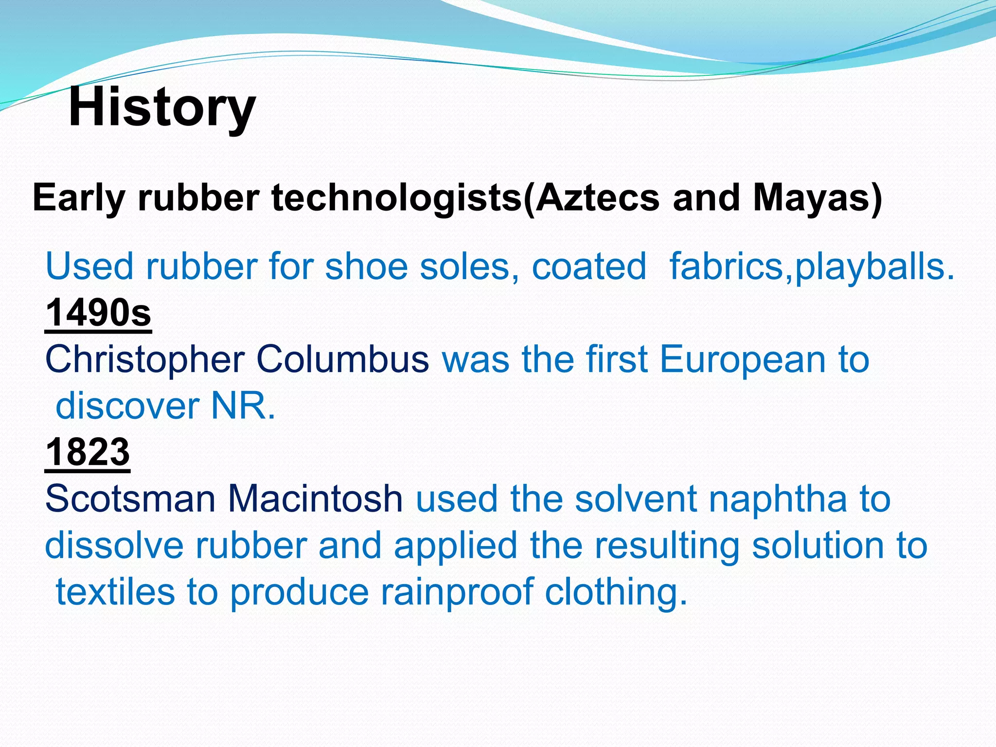An introduction to rubber technology | PPTX