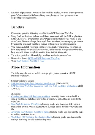 An introduction to sap business workflow | DOCX