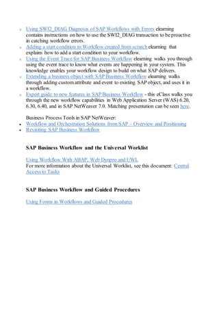 An introduction to sap business workflow | DOCX