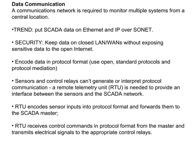 An introduction to scada fundamentals and implementation | PPT