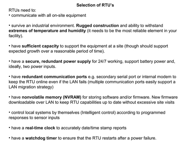 An introduction to scada fundamentals and implementation | PPT