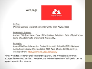 Introduction to Scientific Writing and CSE Style | PPT