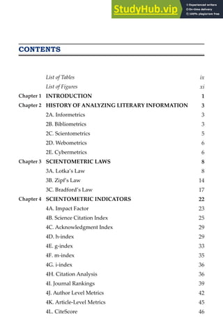 An Introduction To Scientometrics | PDF