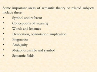 An introduction to semantics | PPT