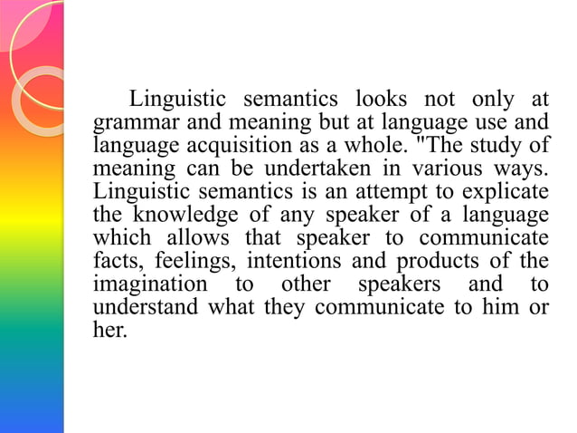 An Introduction to Semantics.ppt | Science