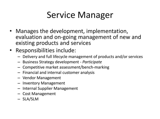 An introduction to service management (itil) | PDF