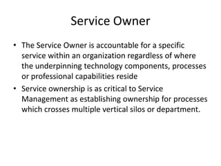 An introduction to service management (itil) | PDF