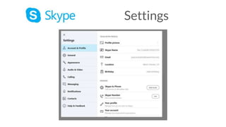 An introduction to Skype | PPTX
