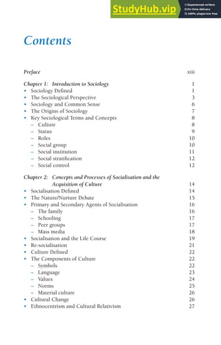 An Introduction To Sociology 3Rd Ed - Look Inside Sample | PDF