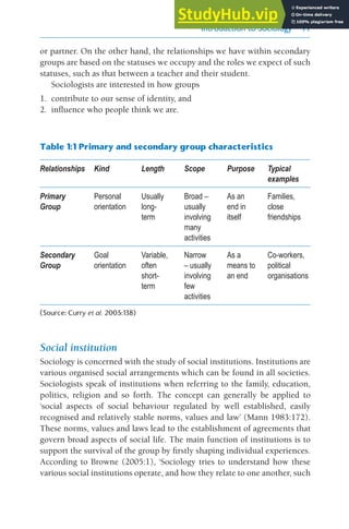 An Introduction To Sociology 3Rd Ed - Look Inside Sample | PDF | Education