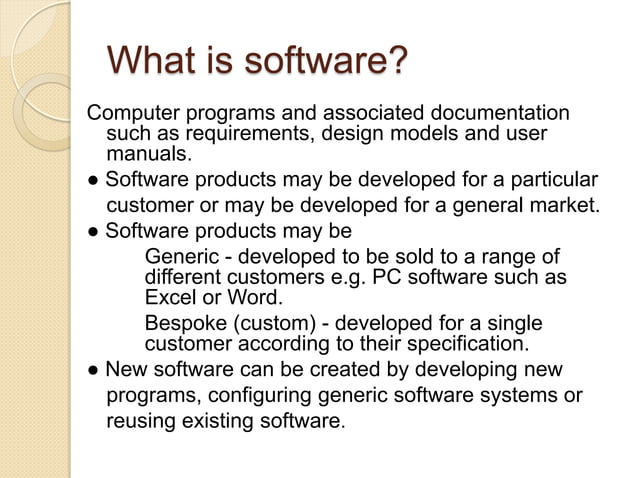 An introduction to software | PDF