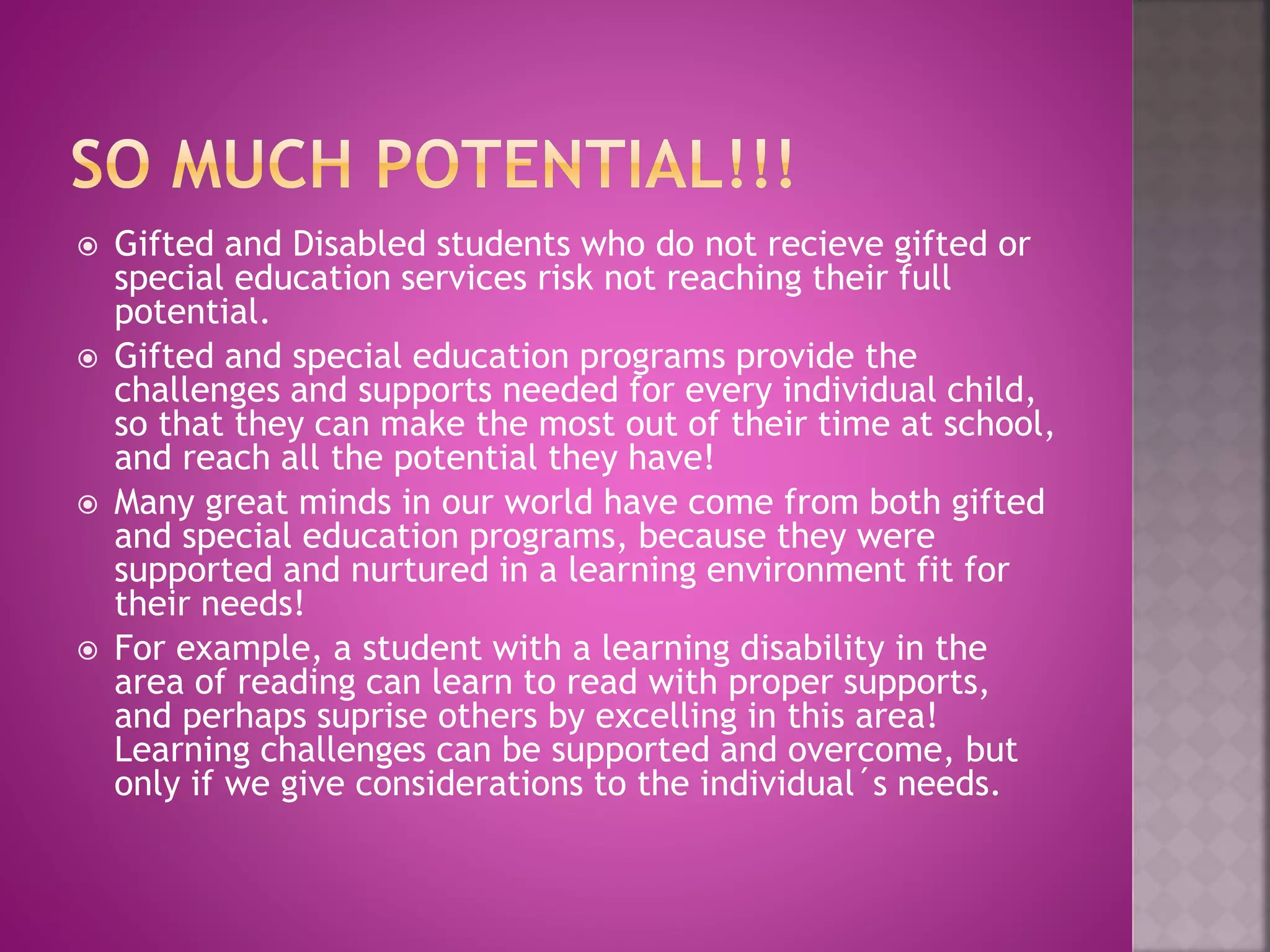 An introduction to special and gifted education, | PPTX
