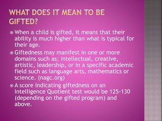 An introduction to special and gifted education, | PPTX