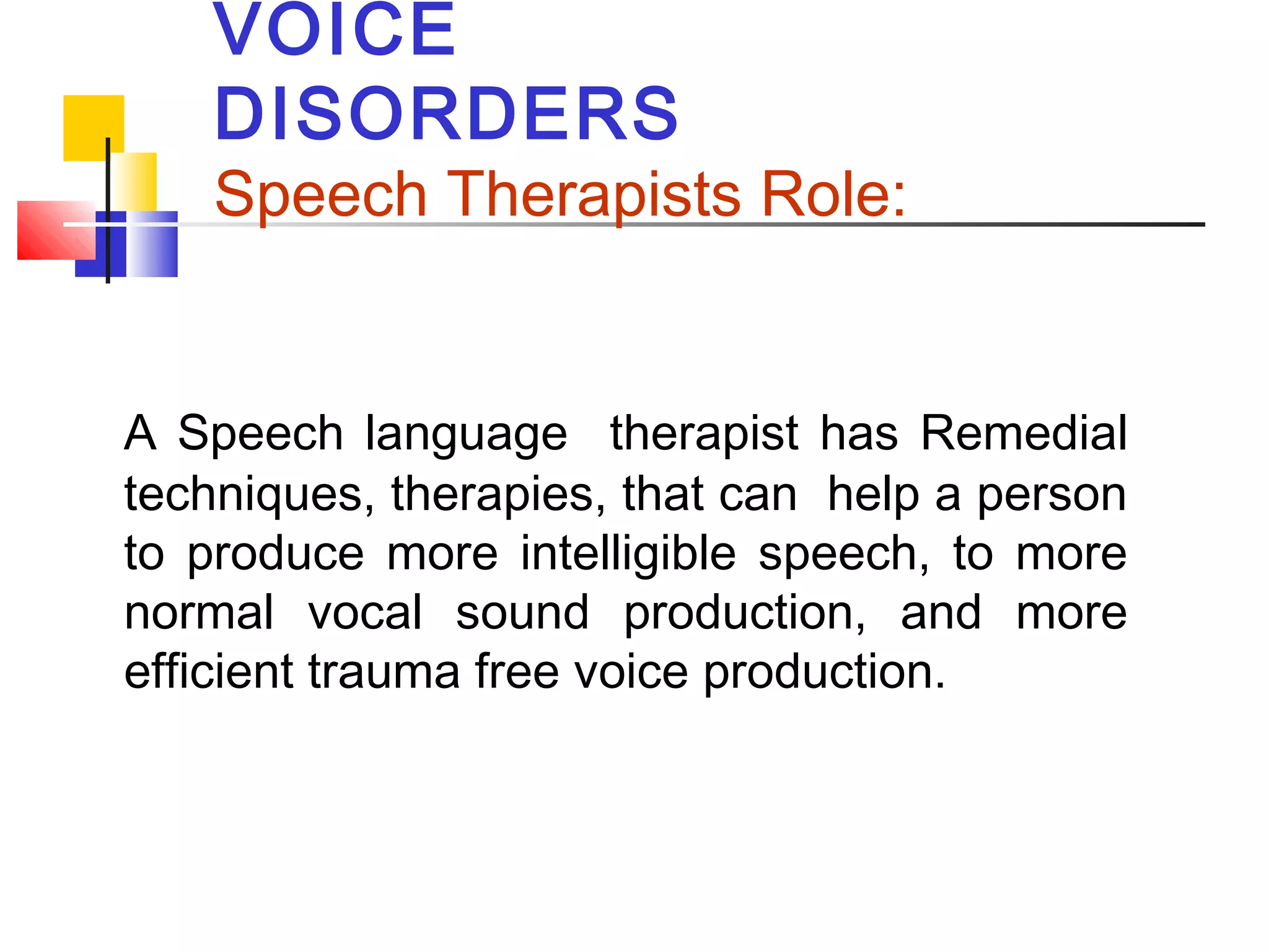 An introduction to speech therapy | PPT