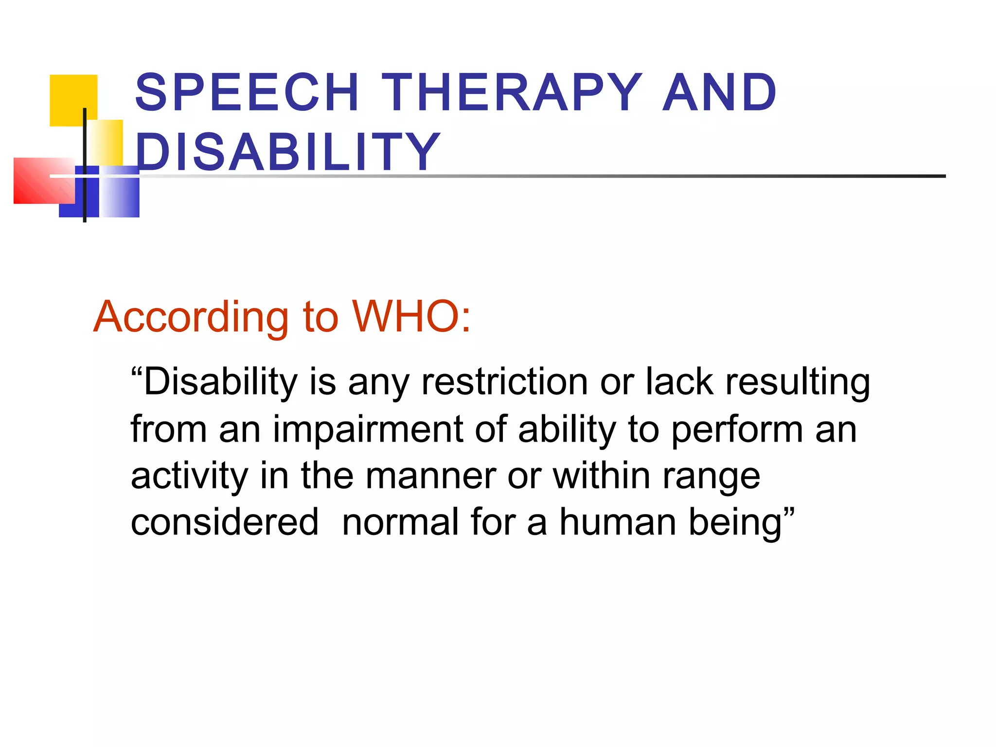An introduction to speech therapy | PPT | Physical Therapy | Wellness