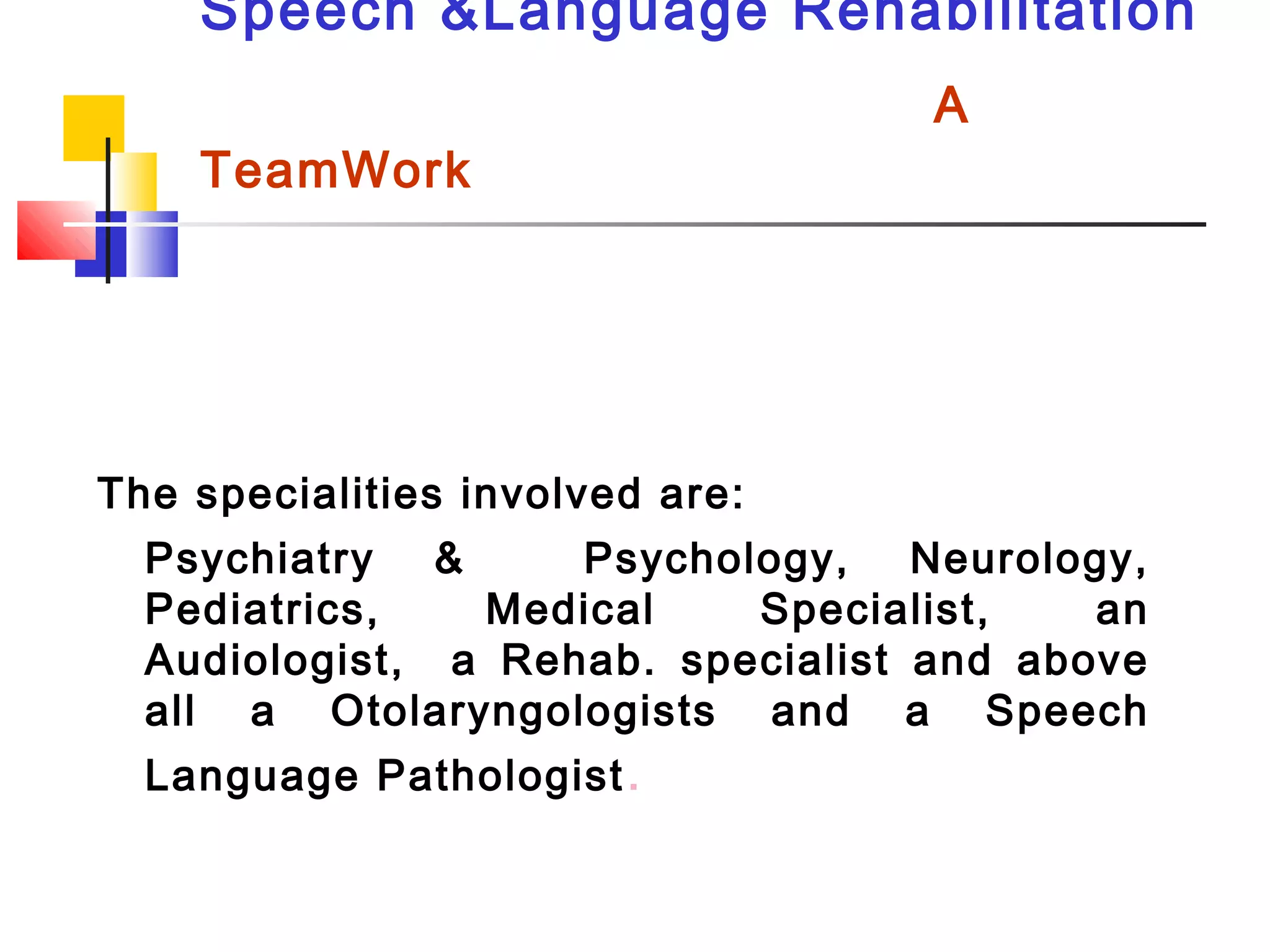 An introduction to speech therapy | PPT | Physical Therapy | Wellness