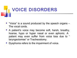 An introduction to speech therapy | PPT