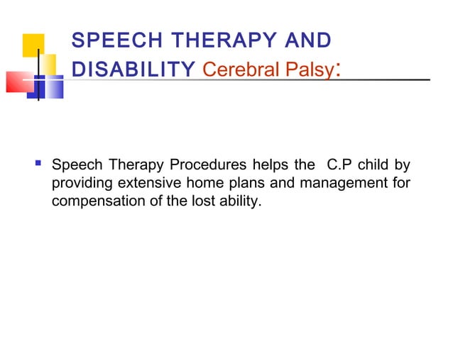 An introduction to speech therapy | PPT | Physical Therapy | Wellness