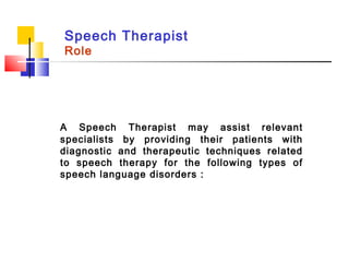 An introduction to speech therapy | PPT