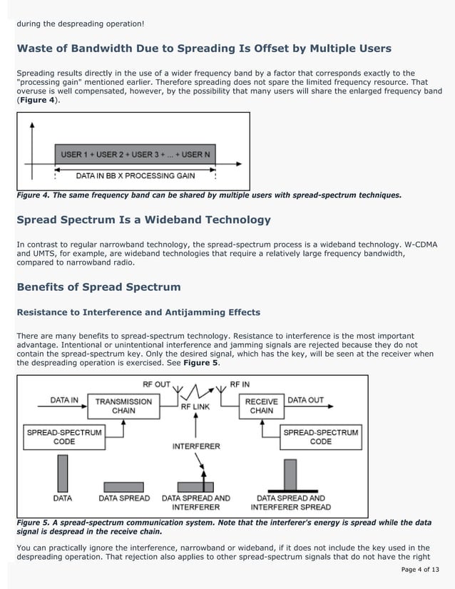 An introduction to spread spectrum communications | PDF