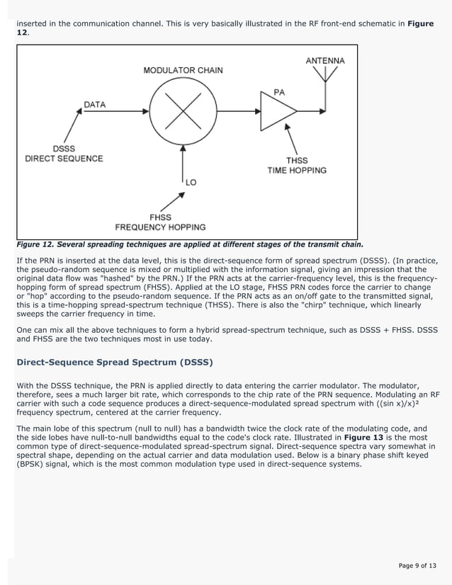 An introduction to spread spectrum communications | PDF