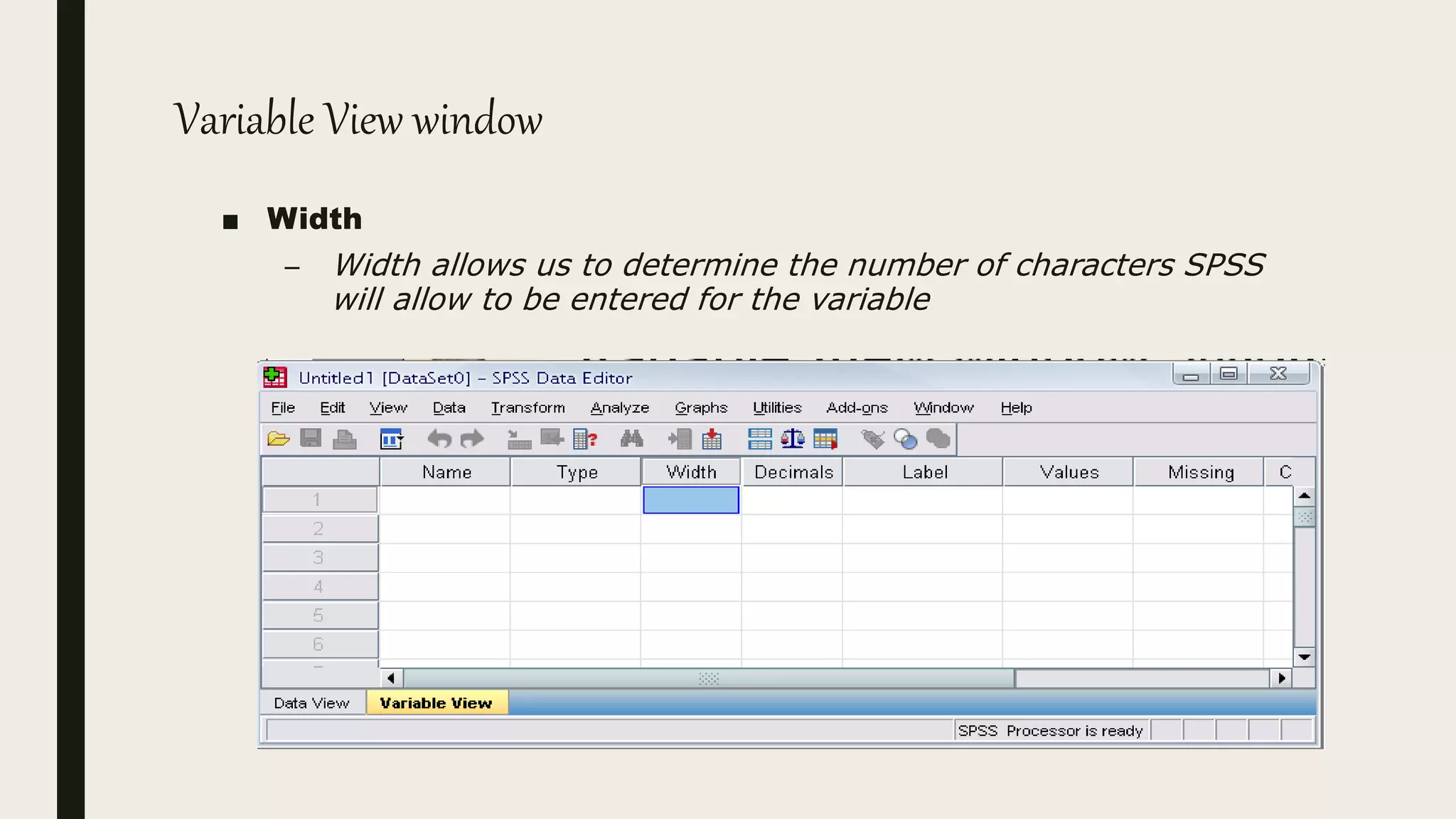 An Introduction To Spss Pptx Programming Languages Computing