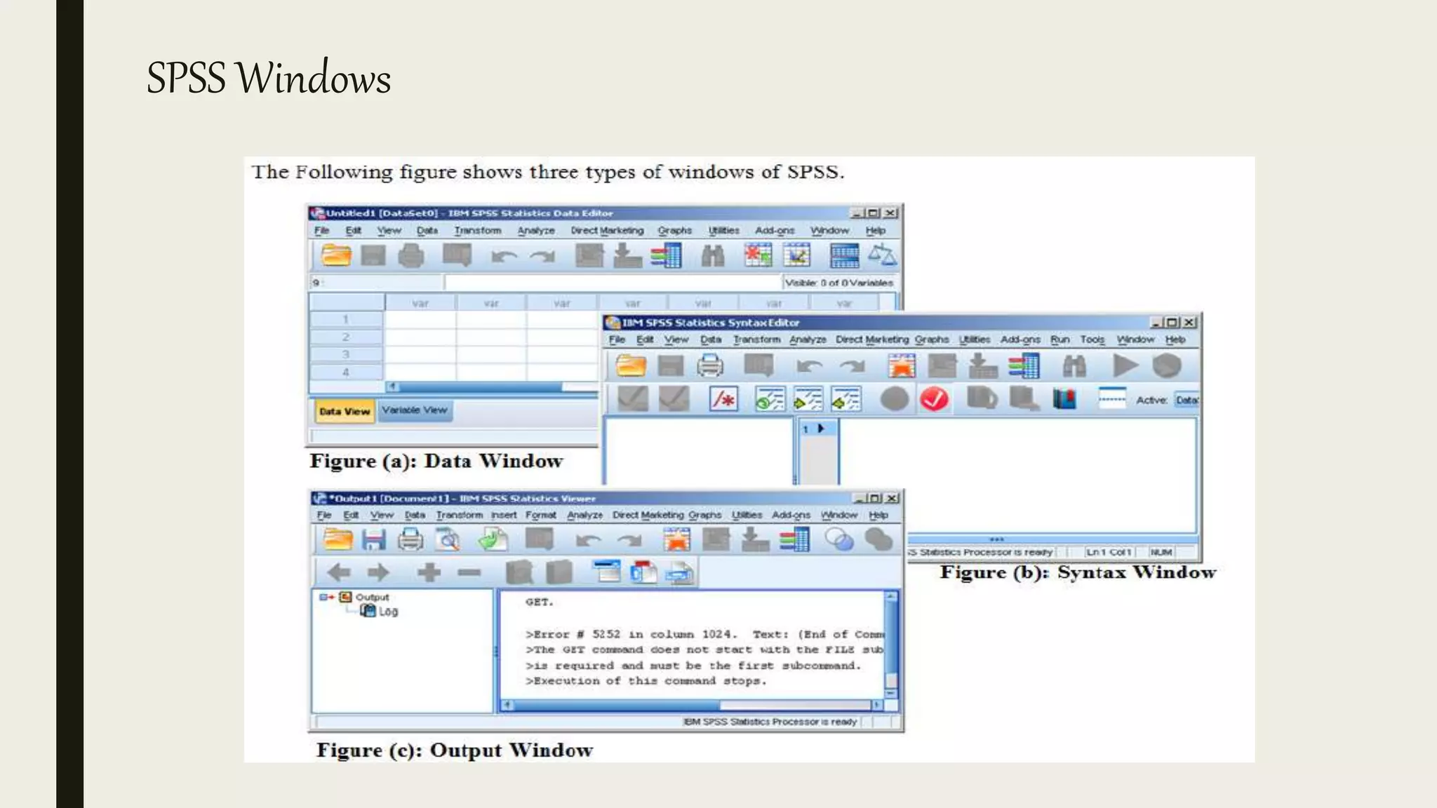 An Introduction To Spss Pptx Programming Languages Computing
