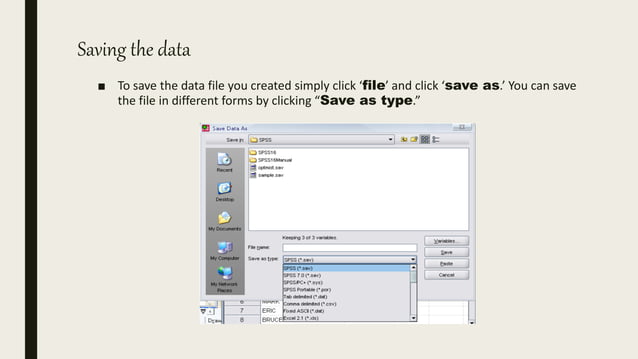 An Introduction To Spss Pptx Programming Languages Computing